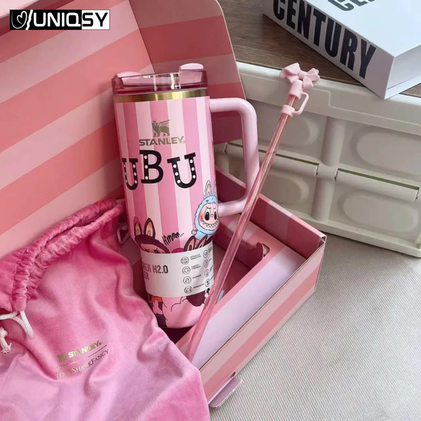 Stanley Labubu Pink 40 OZ Tumbler - Limited Edition – UNIQSY